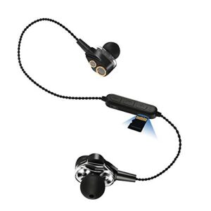 Bluetooth Wireless in-Ear Neckband Headset, with TF MP3 Flash Memory Card SD Card Stereo Earbuds Headphone Bluetooth 4.1 in Ear Headphones Sport Earpiece Earphone