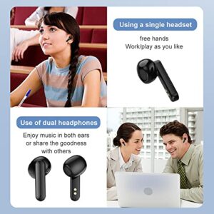 Hoseili 【2022new editionBluetooth Headphones.Bluetooth 5.2 Wireless Earphones in-Ear，LED Power Display IPX7 Waterproof Band Microphone Touch Control Portable Charging Case for iOS Android PC. YJ1