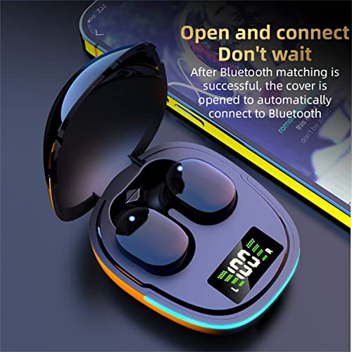 SHANZG LED Breathing Lamp Digital Display Touch-Control Wireless Bluetooth Earphones Headphones in Ear Earbuds Headset Ipx5 Waterproof Earphones Bluetooth 5.1+EDR