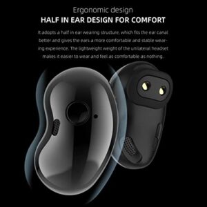 SMIDOW Wireless Earbuds Bluetooth in Ear Light-Weight Headphones Built-in Microphone Immersive Premium Sound with Charging Case (Black)