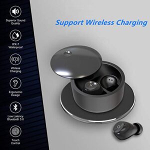 CHEERLINK Wireless Earbuds Bluetooth Headphones 5.0 Earphone, 3D Stereo Sound Earphones Portable with Charging Case Bulid-in Mic IPX7 Waterproof Earbuds TWS for Work/Running/Travel/Gym