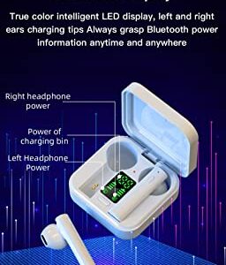 Apollo's Products Air6 Pro True Wireless Stereo Bluetooth Earbuds Noise Cancelling with Charging LED Charging Display (Compatible to iOS or Android)