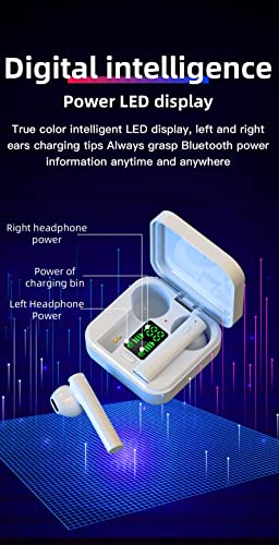 Apollo's Products Air6 Pro True Wireless Stereo Bluetooth Earbuds Noise Cancelling with Charging LED Charging Display (Compatible to iOS or Android)