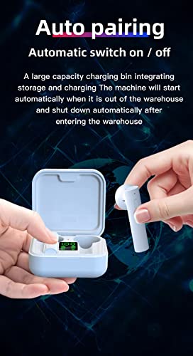 Apollo's Products Air6 Pro True Wireless Stereo Bluetooth Earbuds Noise Cancelling with Charging LED Charging Display (Compatible to iOS or Android)