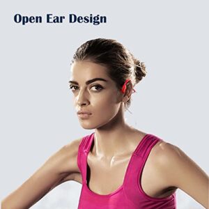 Bone Conduction Headphones Open Ear Wireless Bluetooth 5.2 Sports Headphones Built-in Mic Sweat Waterproof Long Battery Life Headset for Running Cycling Workout Yoga