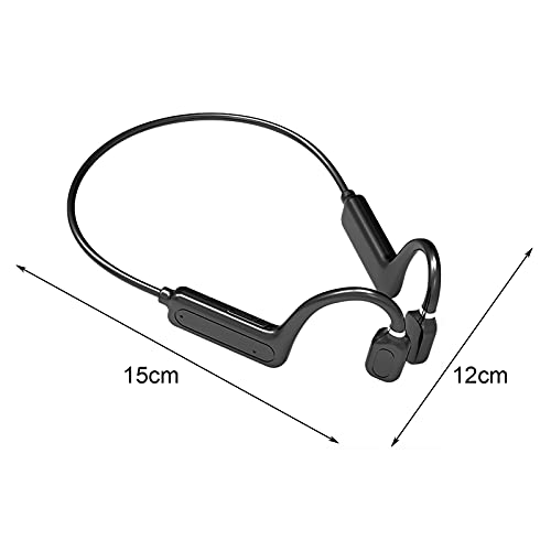 ZTGD G1-1 Wireless Bluetooth Bone Conduction Headphones Bluetooth-Compatible Earphone IPX5 Waterproof Ear Hook Swear-Proof Wireless Headphone for Sports Black