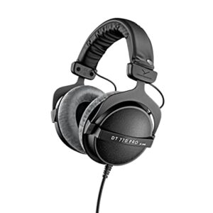 beyerdynamic DT 770 PRO 80 Ohm Over-Ear Studio Headphones in Gray. Enclosed design, wired for professional recording and monitoring