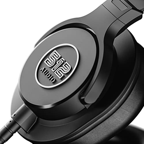 512 Audio Academy Over-Ear, Closed-Back Studio Monitor Headphones for Recording, Podcasting or Broadcasting