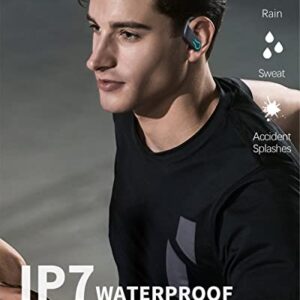 Bluetooth Headphones Wireless Earbuds Sports Over-Ear Bluetooth 5.3 Ear Buds with Earhooks 120H Playtime Wireless Headphones for Workout Waterproof Audifonos Bluetooth inalambricos LED Power Display