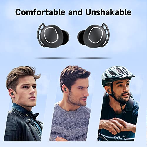 FAMOO Wireless Earbuds, Bluetooth 5.3 Headphones with LED Display, 42H Playtime, Mini Bluetooth Earbuds and Dual Mic with Deep Bass, IPX8 Waterproof Ear Buds for Running Sport Gym Workout