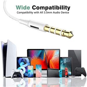 [2 Pack] WEIZY Aux Earbuds, Vize 3.5mm Wired Headphones Noise Isolating Earphones Volume Control & Built-in Microphone Compatible with iPhone/Samsung/Android/MP3/MP4