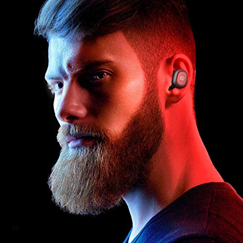 SoundPEATS True Wireless Earbuds Bluetooth 5.0 Earphones with Built in Mic in-Ear Stereo Headphones for Sport, Deep Bass, Binaural Calls, One-Step Pairing, 35 Hours of Playtime, Upgraded TrueFree Plus