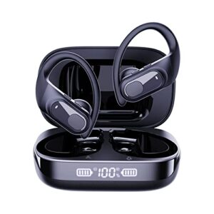 wireless earbuds 70hrs playtime bluetooth 5.3 ear buds with mic wireless charging case led display headphones ipx7 waterproof over ear earhooks headset sport earphones wireless bluetooth earbuds