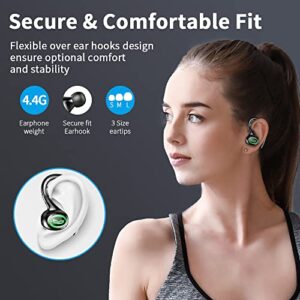 Wireless Earbud, Bluetooth 5.3 Headphones Sport 2022 Wireless Earphones in Ear Stereo Noise Cancelling Earbud with Dual Mic, Over Earhooks Ear Buds IP7 Waterproof 48H Playtime Headset for Running Gym