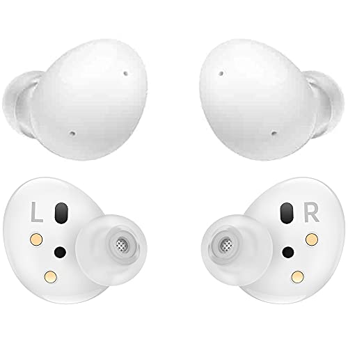 SAMSUNG Galaxy Buds2 True Wireless Earbuds Noise Cancelling Ambient Sound Bluetooth Lightweight Comfort Fit Touch Control, International Version (White)