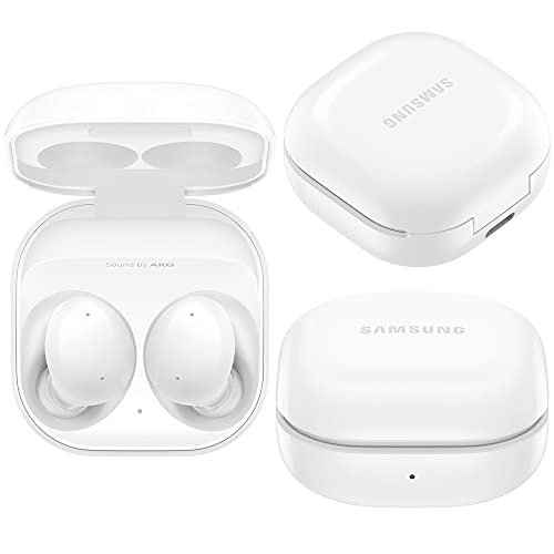 SAMSUNG Galaxy Buds2 True Wireless Earbuds Noise Cancelling Ambient Sound Bluetooth Lightweight Comfort Fit Touch Control, International Version (White)