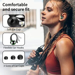 Btootos Wireless Earbud Bluetooth Headphones 5.3, 48Hrs Playtime Sport in Ear Wireless Earphones with Digital LED Display Over Ear Buds with Earhooks Waterproof Headset with Mic for Running Workout