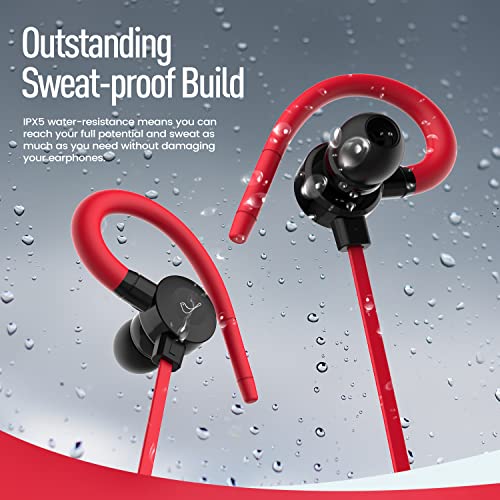 vinamass Bluetooth Headphones Wireless Earbuds, Bluetooth 5.1 & IPX5 Waterproof Sports in-Ear Earphones w/Mic, Magnetic Neckband 7 Hrs Playtime Neckband Bluetooth Headphones for Daily Travel