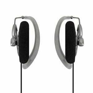 Koss KSC75 Portable Stereophone Headphones, Single, Standard Packaging White/Gray