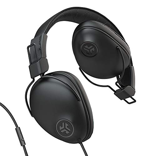 JLab Studio Pro Over-Ear Headphones | Wired Headphones | Tangle Free Cord | Ultra-Plush Faux Leather with Cloud Foam Cushions | 40mm Neodymium Drivers with C3 Sound | Black