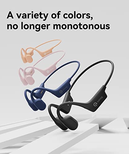 Bone Conduction Headphones Wireless Open Ear Headphones Bluetooth Earbuds with IP67 Waterproof Workout Headphones Built-in Mic Sport Air Conduction Headphones for Running Cycling (Black)