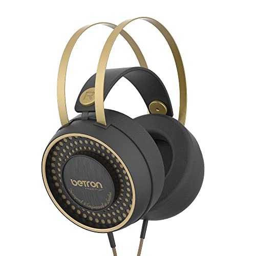 Betron Retro Over Ear Headphones with Wired Connection Stereo Deep Bass 3.5mm Jack