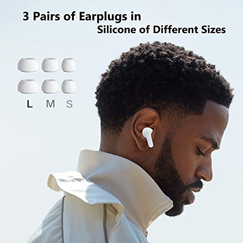 BD&M Wireless Earbuds, Bluetooth Headphones Waterproof Ear Buds Stereo Touch Control Earphone with LED Power Display, Bluetooth Earbuds for Sport, Work, Gym Compatible with iPhone & Android