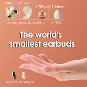 Xmenha Tiny Invisible Sleep Earbuds Wireless Smallest Lightest Tiny Noise Cancelling Ear Buds for Sleeping Quiet-Comfort Mini Sleepbuds Bluetooth 5.3 Hidden Headphones for Side Sleepers/Work (Nude)