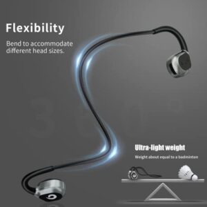 idudu Bone Conduction Headphones Bluetooth Open Ear Sport Headphones Wireless Earphones for Cycling & Running Workout