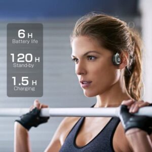 idudu Bone Conduction Headphones Bluetooth Open Ear Sport Headphones Wireless Earphones for Cycling & Running Workout