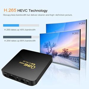 X96 Mini Android 9.0 TV Box Amlogic S905W Quad Core 2GB RAM 16GB ROM, Support 2.4G WiFi 100M Ethernet 3D/4K HD HDR H.265 Android Box