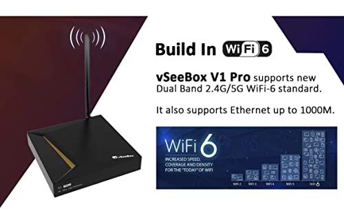 vSeeBox V1 Pro with Backlit 4GB RAM + 32GB ROM Free HIGH Speed 18GBPS HDMI 2.0/UPS 2nd Day Air®