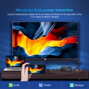 Android 12.0 TV Box,X98H 4GB RAM 32GB ROM H618 Quad-Core 64bit CPU Support WiFi6 Dual 2.4G/5.8G WiFi Ethernet BT5.0 4K 6K HDR10 Ultra HD Smart Home Player X98 Set Top Box