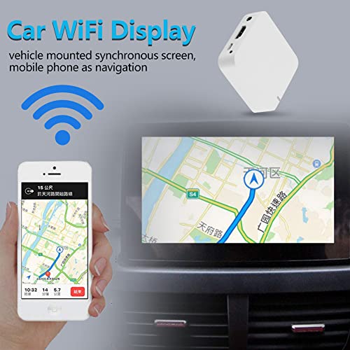 AV+HDMI Screen Mirroring,Smart Wireless Dispaly Box Car,Car WiFi Display Box Miracast Airplay,Wireless Display Adapter,Dongle Screen Mirroring Phone to TV/Projector Receiver for iOS/Windows/Android