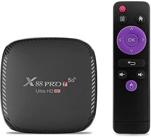 x88 pro t 5g android 10.0 tv box 2gb ram 16gb rom allwinner h313 quad-core 64bit with dual-wifi 2.4g/5.8 ghz ultra hd 6k h.265 wifi home tv box