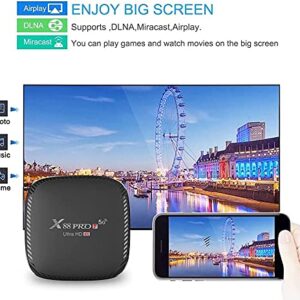 X88 PRO T 5G Android 10.0 TV Box 2GB RAM 16GB ROM Allwinner H313 Quad-Core 64bit with Dual-WiFi 2.4G/5.8 GHz Ultra HD 6K H.265 WiFi Home TV Box