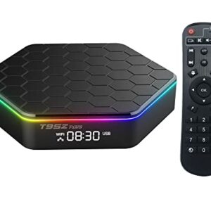 Android 12.0 TV Box T95Z Plus Android Box 4GB RAM 32GB ROM Support HD 6K/ 3D/ H.265 100M LAN 2.4/5G Dual WiFi BT 5.0 Android Box