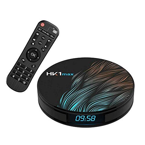 Android 11.0 TV Box with 4GB RAM 64GB ROM HK1 max RK3318 Built in BT 4.1 Support Dual-WiFi 2.4GHz/5GHz Full HD 4K Support 3D WiFi VP9 HDR H.264