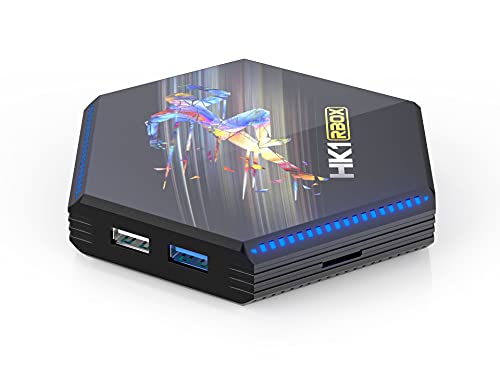 Android 11.0 TV Box 4GB RAM 64GB ROM HK1 Box R2 Smart TV Box RK3566 Quad-Core 8K/1000M LAN/1080P/USB 3.0/H.265/WIFI 2.4G/5G BT 4.1 Android TV Box Media Player