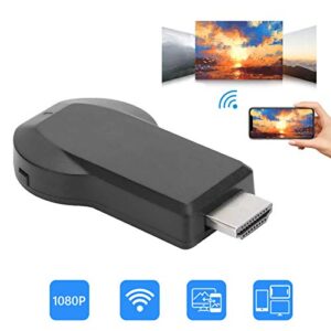 WiFi Display Dongle, 4K HD HDMI 2.4G Wireless Digital TV Receiver Screen Mirroring Sharing Device Adapter Support for Miracast Multimedia Streaming