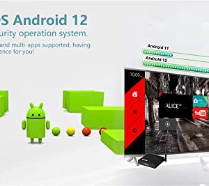 Android 12.0 TV Box,TX68 4GB RAM 32GB ROM H618 Quad-Core 64bit CPU Support WiFi6 Dual 2.4G/5.8G WiFi Ethernet BT5.0 4K 6K HDR10 Ultra HD Smart Home Player Tanix Set Top Box