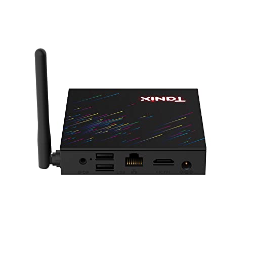 Android 12.0 TV Box,TX68 4GB RAM 32GB ROM H618 Quad-Core 64bit CPU Support WiFi6 Dual 2.4G/5.8G WiFi Ethernet BT5.0 4K 6K HDR10 Ultra HD Smart Home Player Tanix Set Top Box