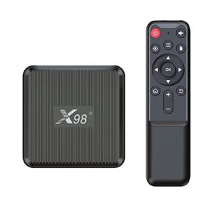 android 11.0 tv box,x98q amlogic s905w2 quad core x96q upgraded ram 2gb rom 16gb dual wifi 2.4g/5.8g 4k 6k av1 home smart media player android tv box set top box