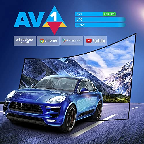 Android 11.0 TV Box,X98Q Amlogic S905W2 Quad Core X96Q Upgraded RAM 2GB ROM 16GB Dual WiFi 2.4G/5.8G 4K 6K AV1 Home Smart Media Player Android TV Box Set top Box