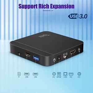 Android TV Box 11.0, Android 11 TV Box Amlogic S905W2 Quad Core 64 Bits 4GB RAM 32GB ROM AV1 4K 3D Android Box