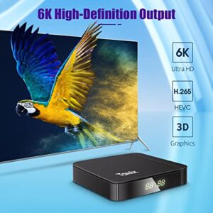 Android TV Box 11.0, Android 11 TV Box Amlogic S905W2 Quad Core 64 Bits 4GB RAM 32GB ROM AV1 4K 3D Android Box