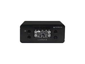 cerevo liveshell x camera top 1080/60p live streaming and broadcasting device with 6 hour battery and real time recording