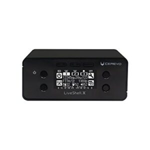 Cerevo LiveShell X Camera Top 1080/60p Live Streaming and Broadcasting Device with 6 Hour Battery and Real Time Recording