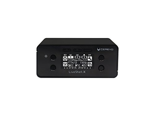 Cerevo LiveShell X Camera Top 1080/60p Live Streaming and Broadcasting Device with 6 Hour Battery and Real Time Recording