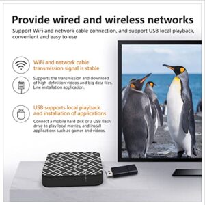 KRGEMS TV Box/HD Media Player/Streaming Player/Android 10.0 / WiFi/USB/LAN/HDMI / 1G+8G